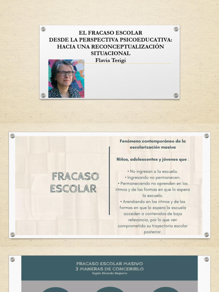 El Fracaso Escolar | PDF | Sicología | Aprendizaje