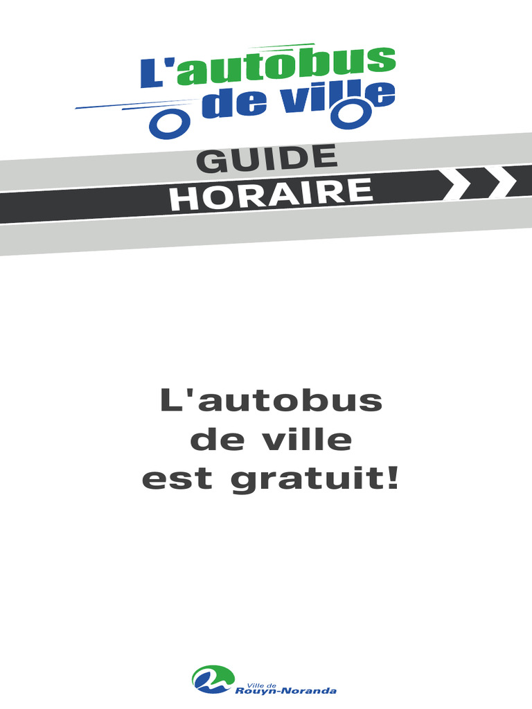 Guide Horaire Autobus mars-2024-WEB | PDF | Transport public | Autobus