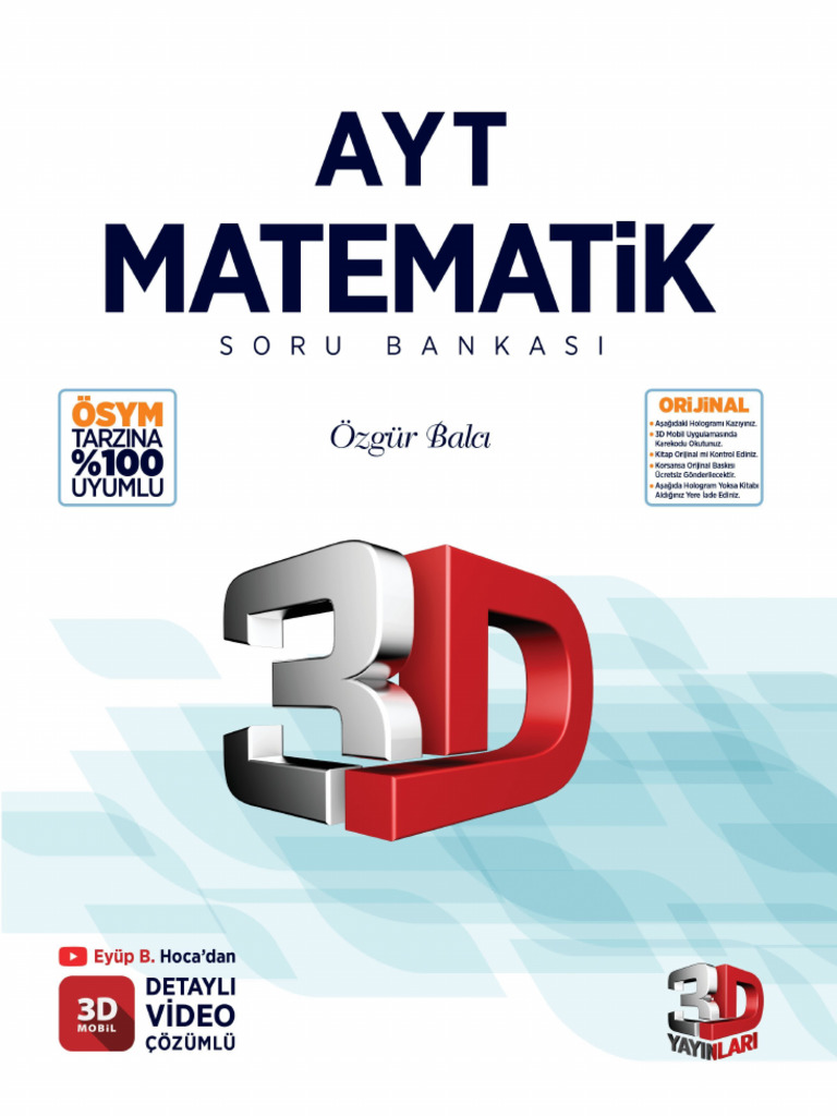 2023 3d Yaynlar Ayt Matematik Soru Bankas Compress | PDF