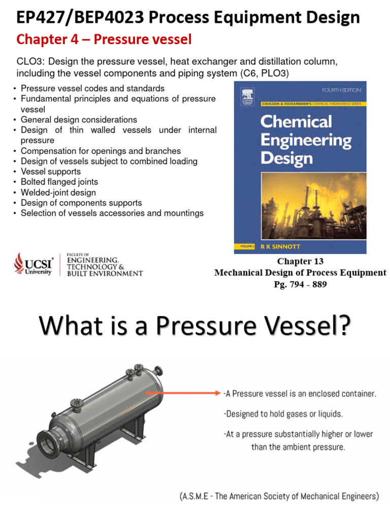 Chapter 4 - Pressure Vessel - JanApr2024 | PDF | Stress (Mechanics ...
