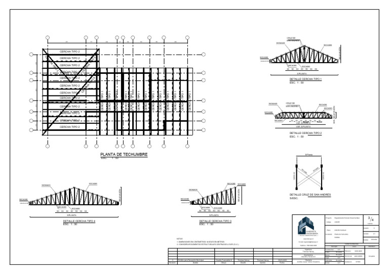 23031R-102 - Rev0 - Planta de Techumbre | PDF | Diseño arquitectonico ...