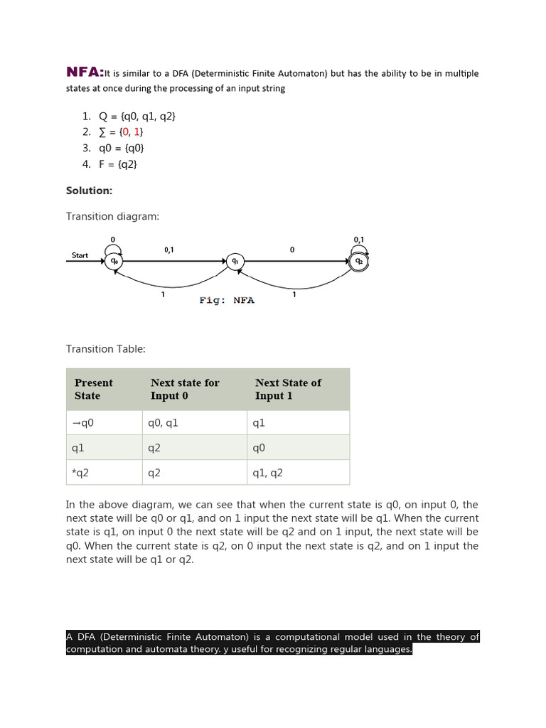 NFA((Unsaved-310885703214693280)) | PDF | Applied Mathematics | Models Of Computation