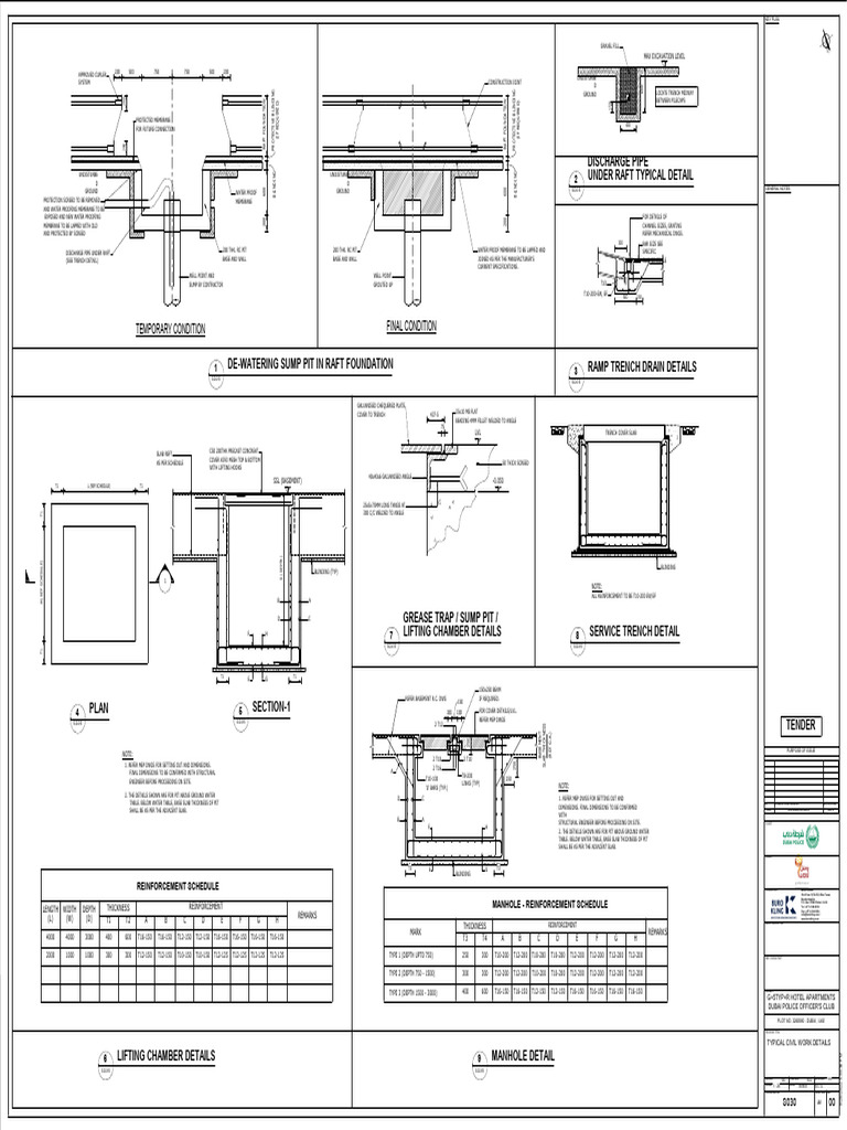 S030-Typical Civil Work Details | PDF | Building Materials | Building ...