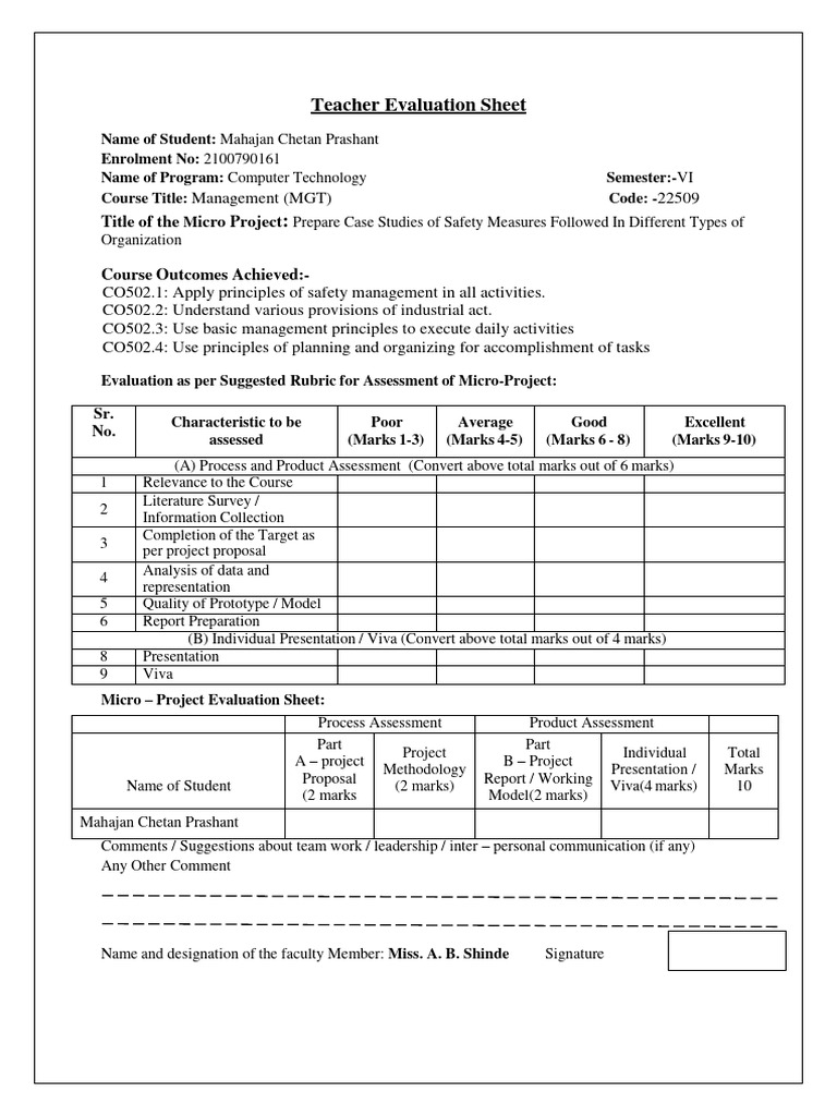 MGT Eva) | PDF | Evaluation