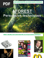 AFOREST Persuasive Techniques | PDF | Mnemonic | Cognition