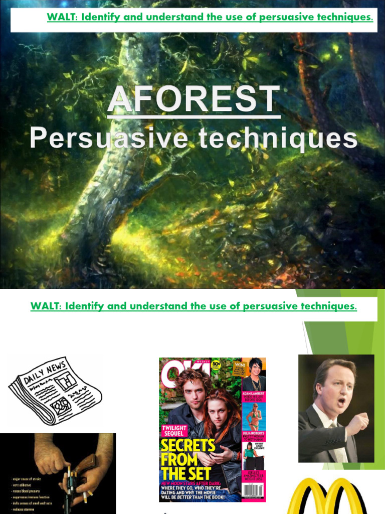 AFORESTPIE (Persuasive Techniques) | PDF