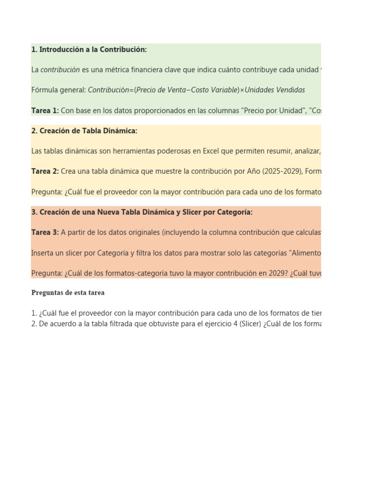 6. TAREA - Datos+para+la+Tarea+Tablas+Dinamicas (2) | PDF | Microsoft Excel | Confitería