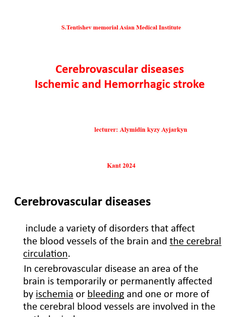 Stroke | PDF | Stroke | Ischemia