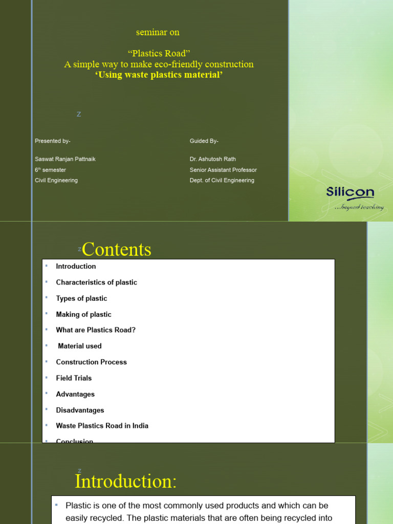 Plastic Road | PDF | Plastic | Polymers