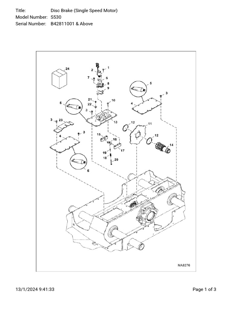 Disc Brake (Single Speed Motor) - S530 | PDF | Screw | Vehicles