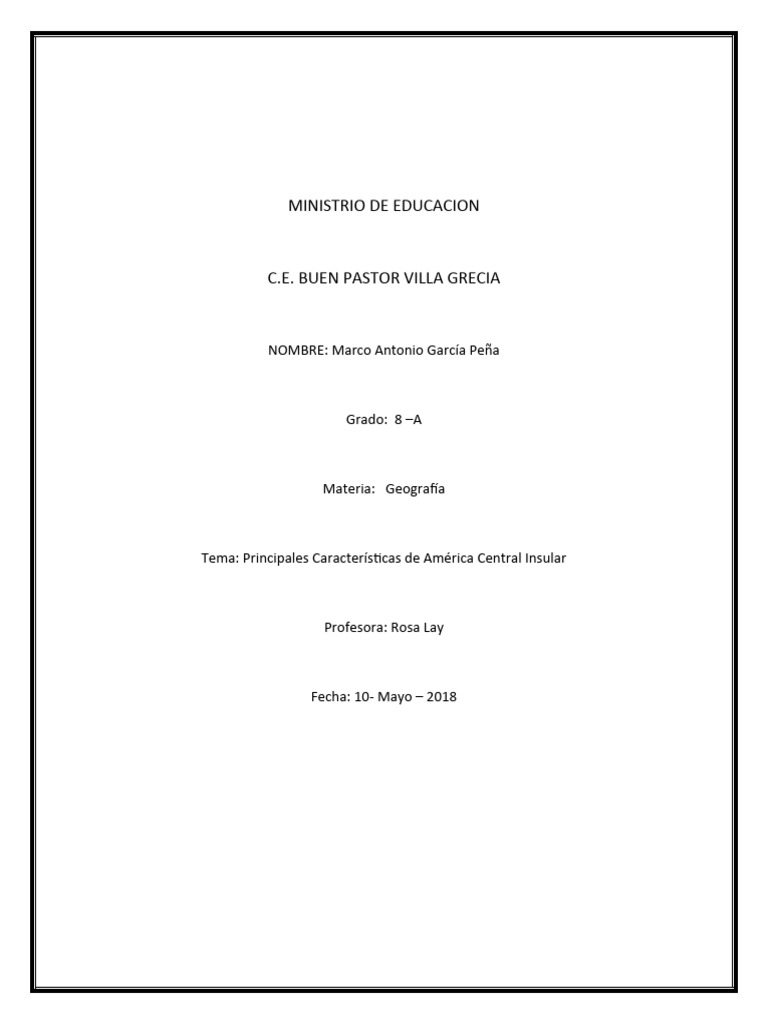 Caracteristicas de America Insular | PDF | Antillas | Antillas Mayores