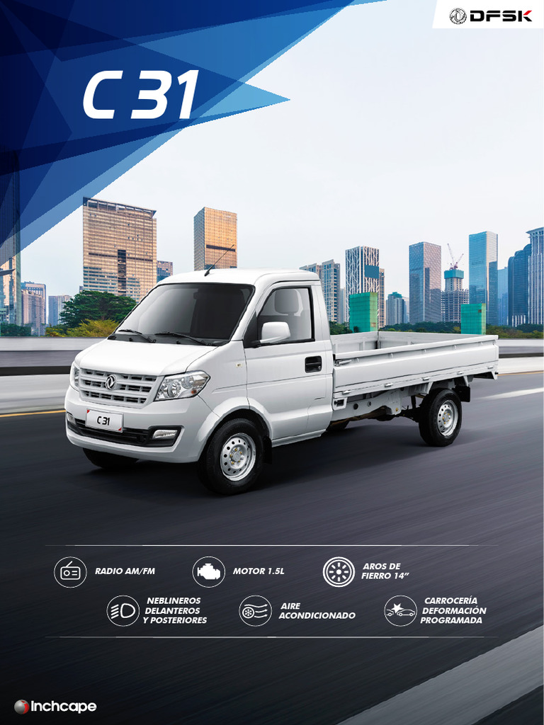 Especificaciones del Vehículo C31 DFSK | PDF | Industria automotriz ...