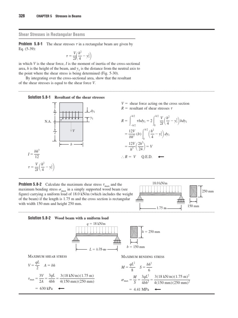 고체1 2 | PDF | Beam (Structure) | Bending
