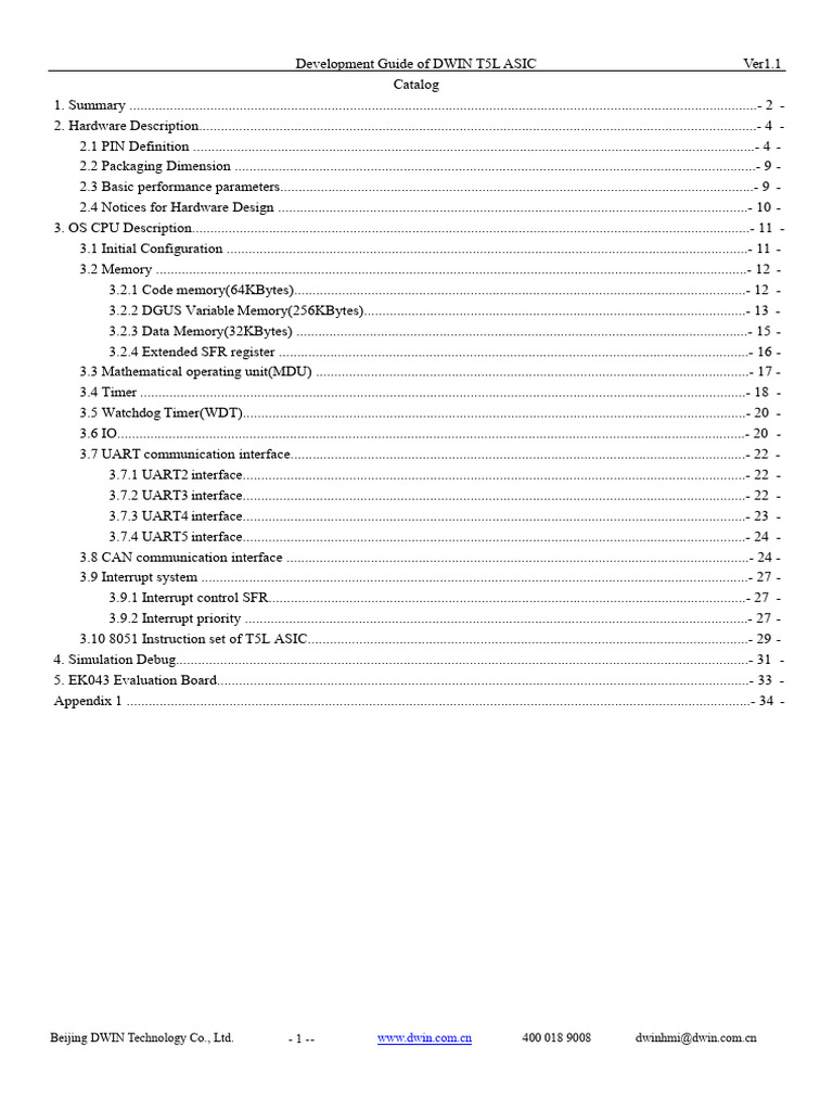 Development Guide of T5L ASIC | PDF | Central Processing Unit | Operating System