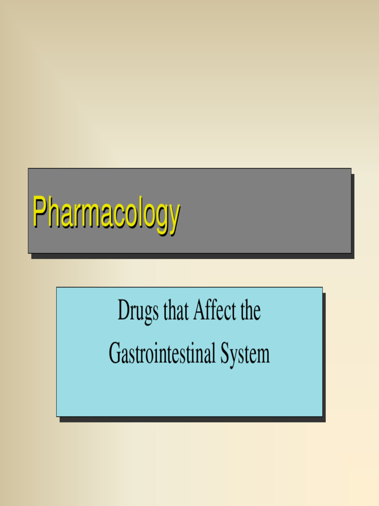 Gi Drugs | PDF | Gastroenterology | Drugs