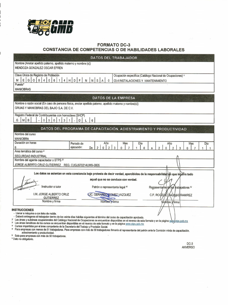 DC3 Maniobrista | PDF