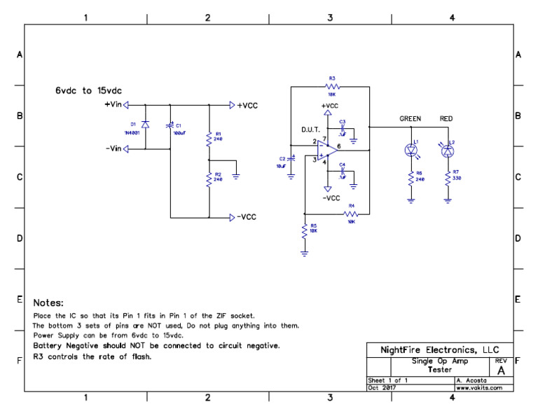 Op Amp Tester - Single | PDF