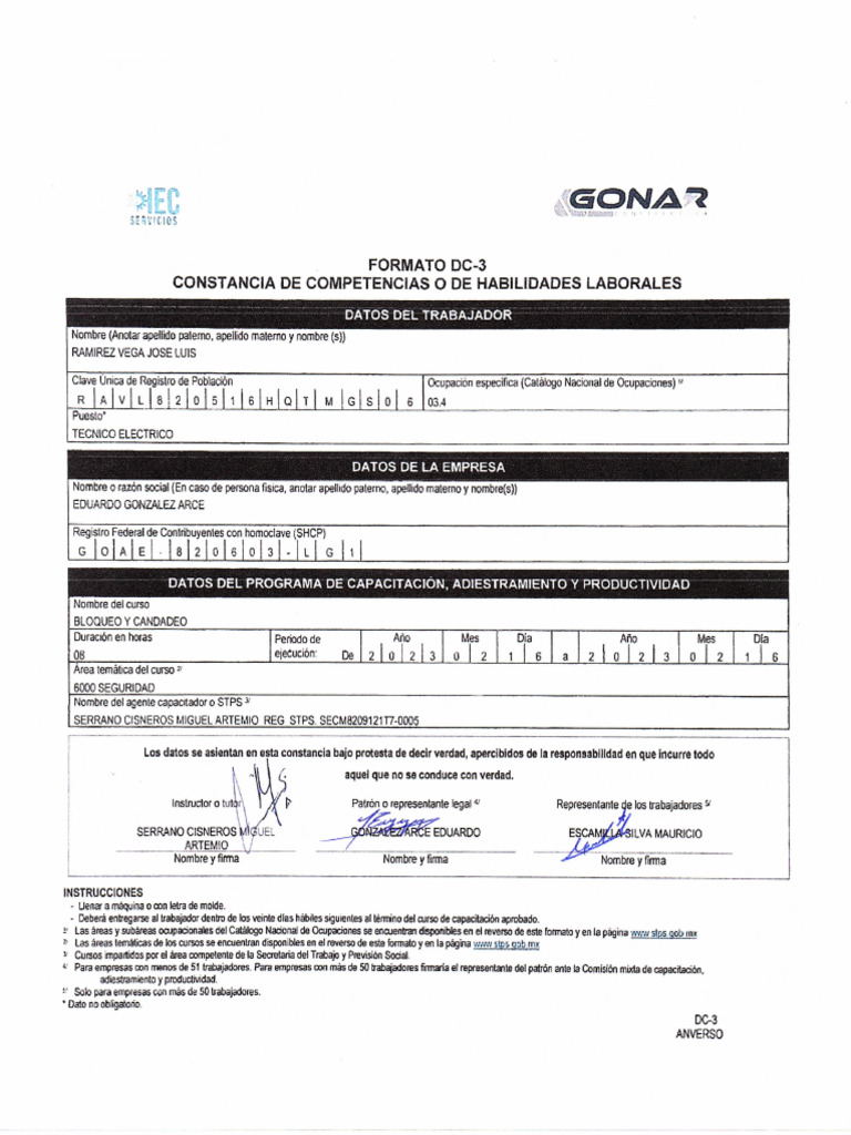 DC3-Jose Luis Ramirez | PDF