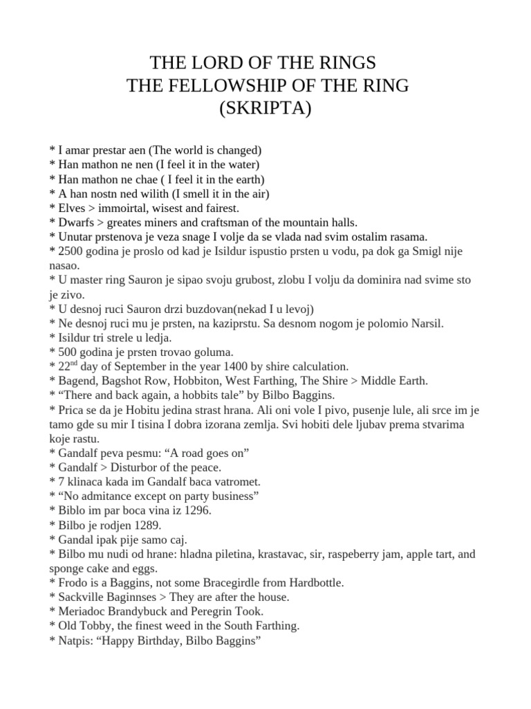 Lotr 1 | PDF | Fantasy | Middle Earth Books