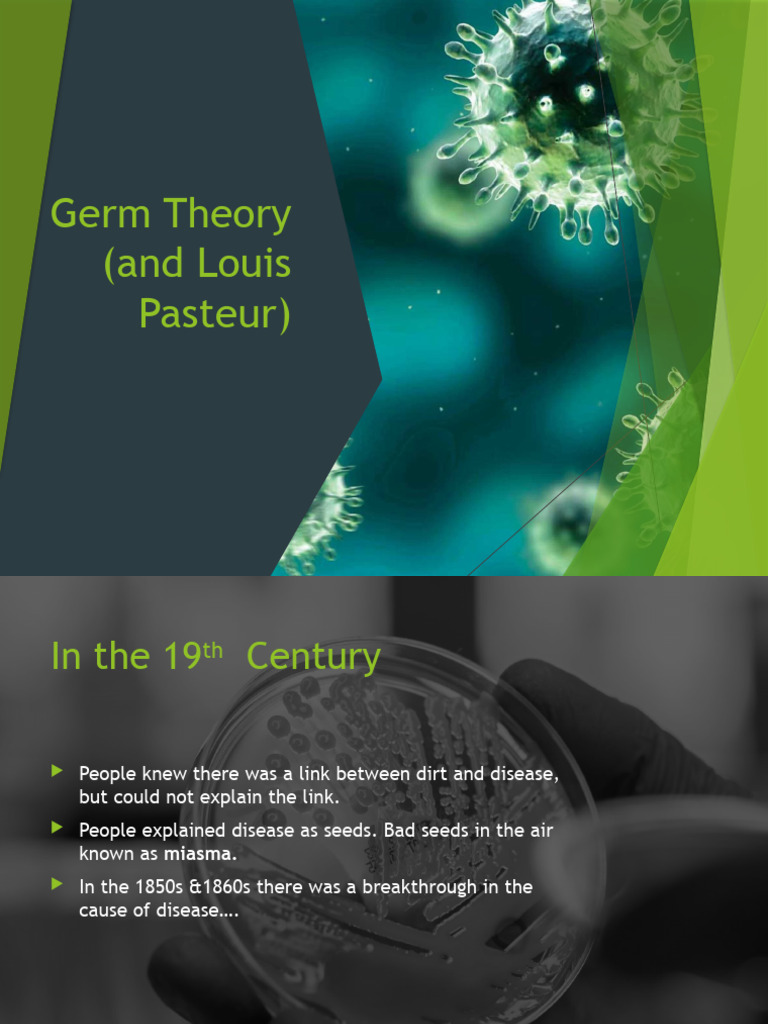 Germ Theory | PDF | Louis Pasteur | Microorganism