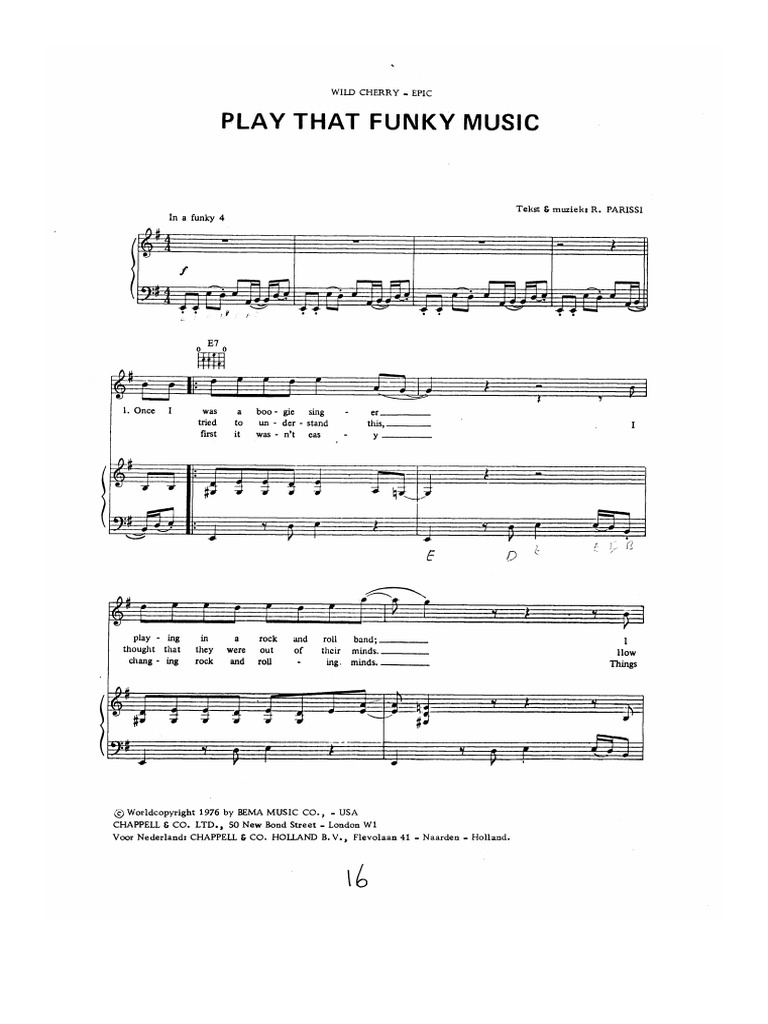 Play That Funky Music | PDF