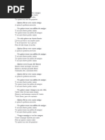 Letra de Un Millon de Amigos de Roberto Carlos PDF | PDF ...