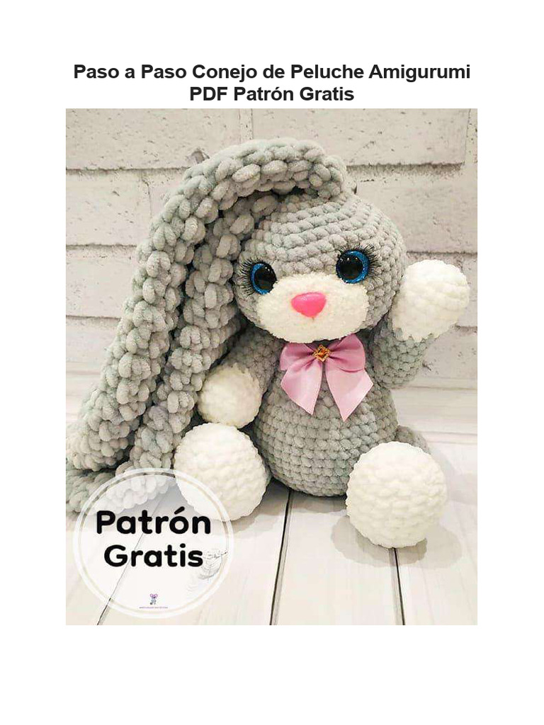 Patrón Conejo Amigurumi Gratis PDF | PDF | Amigurumi | Tejer