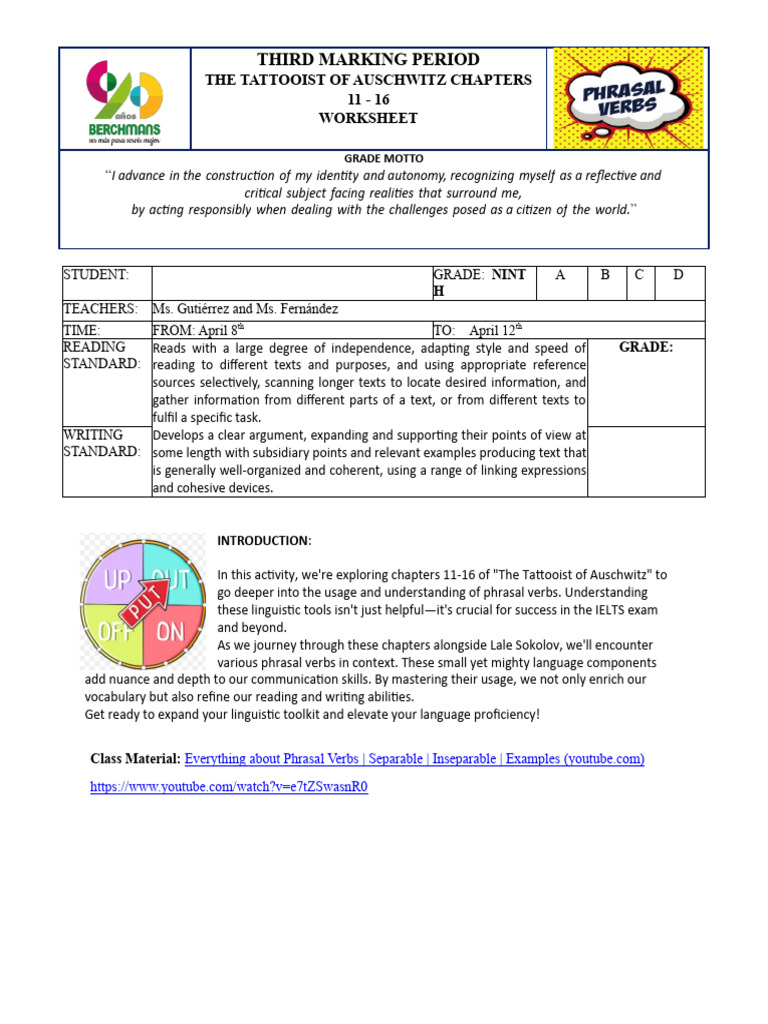 Phrasal Verbs Chapters 11 - 16 | PDF | Linguistics