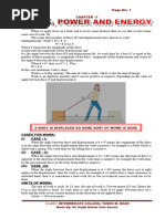 Work, Energy, and Power in Physics 11 | PDF | Watt | Kinetic Energy
