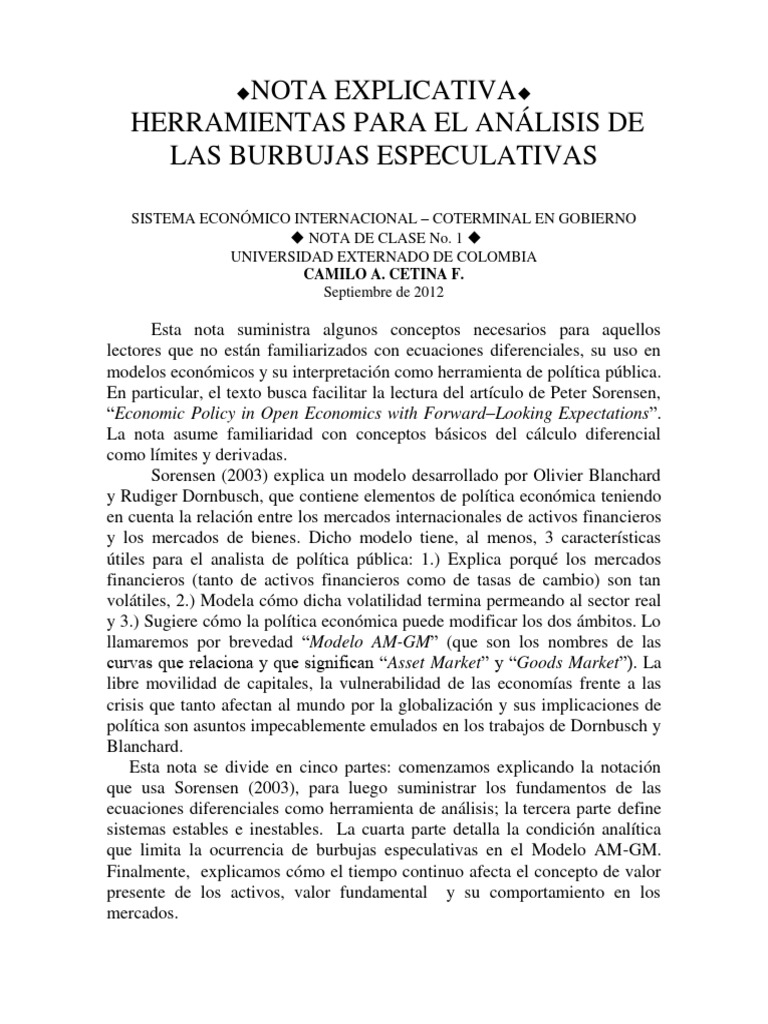 NOTA EXPLICATIVA PBS | PDF | Compartir (Finanzas) | Ecuaciones