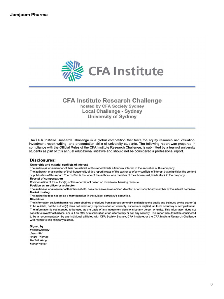 Jamjoom Final2 | PDF | Pharmaceutical Industry | Employment