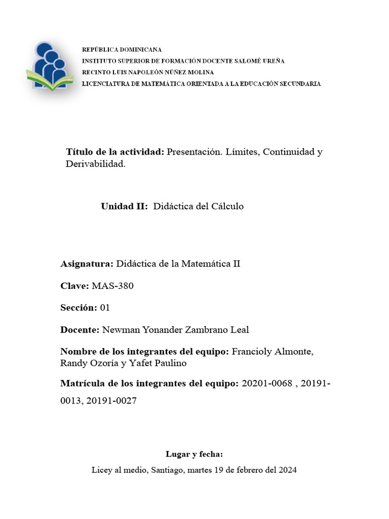 Limite Mitad de Corregir | PDF | Límite (Matemáticas) | infinito