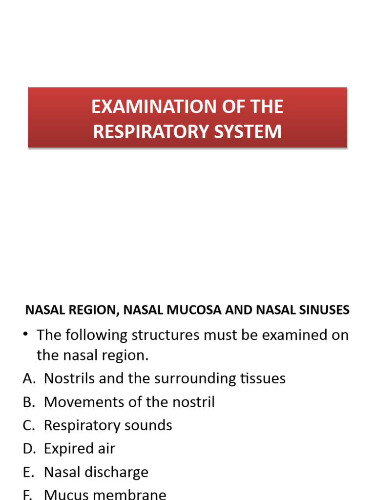 Clinical Respiratory | PDF | Lung | Respiratory System