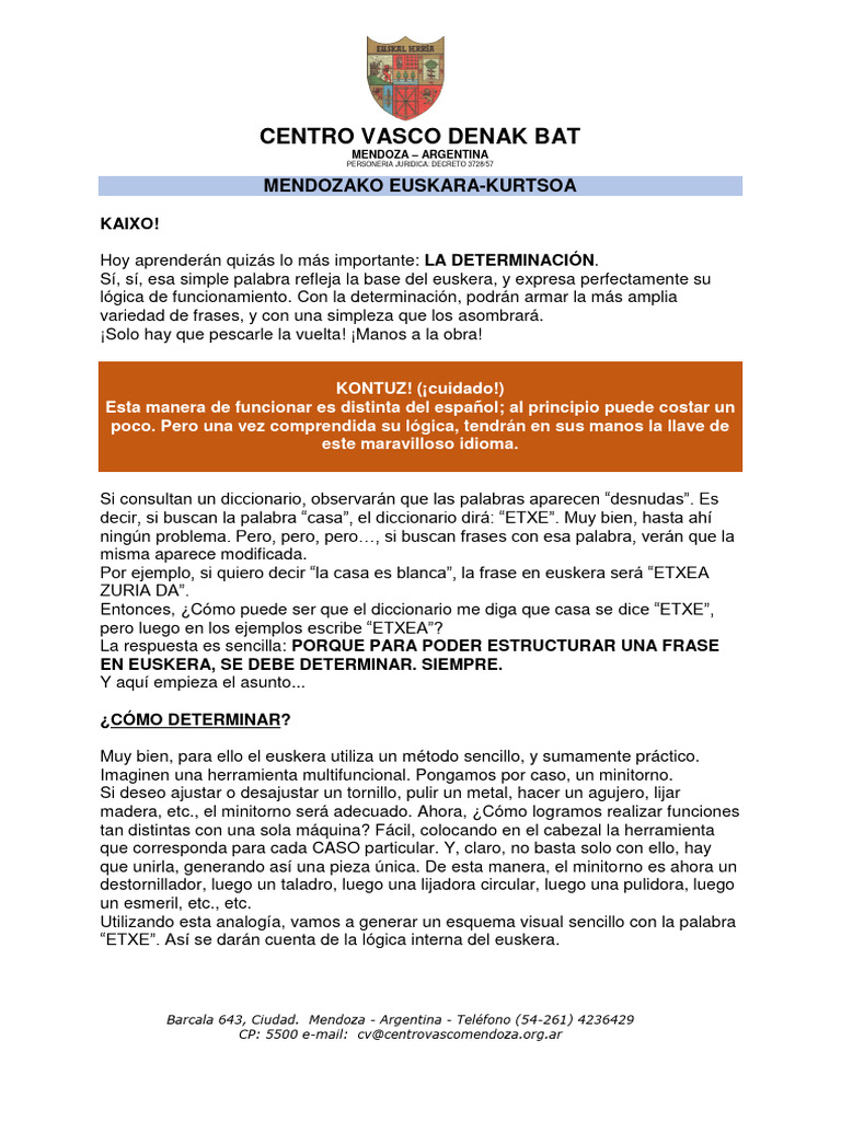 Euskararen Modua | PDF | Verbo | Plural