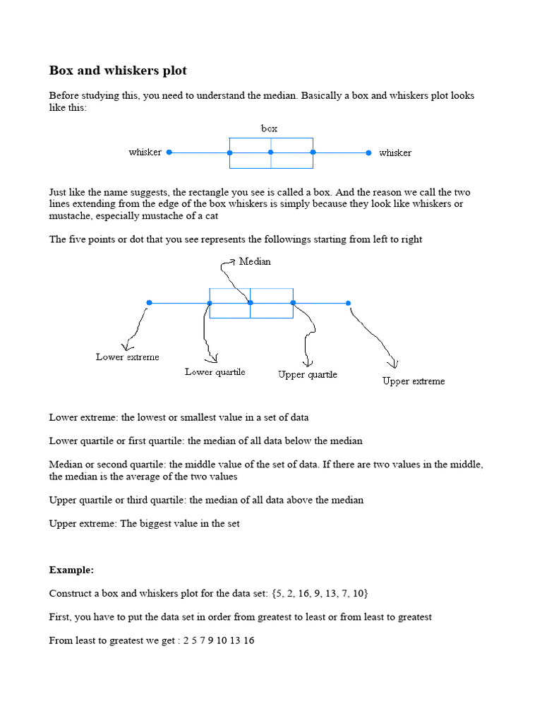 2 - Box and Whiskers Plot | PDF