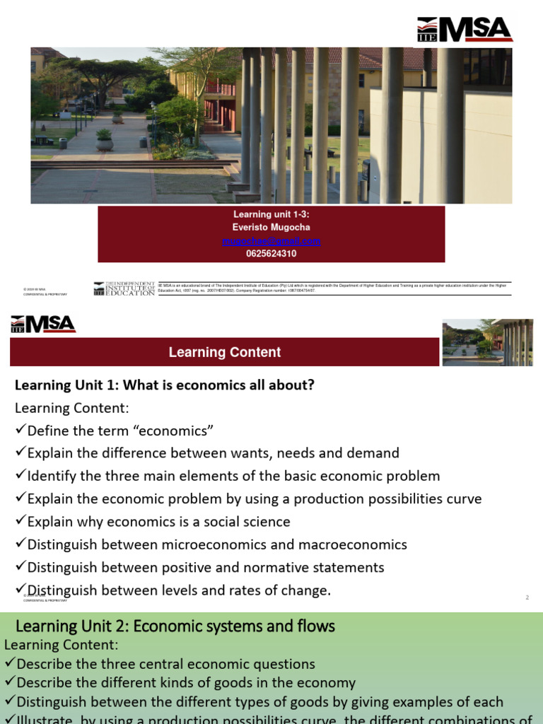 PMIC5111-Learning Units 1-3 | PDF | Demand | Economic Surplus