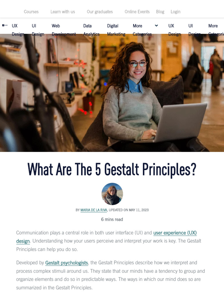 What Are The Gestalt Principles - All 5 Explained | PDF | User Interface | Analytics