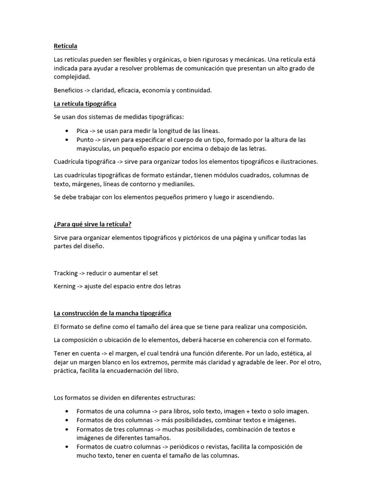 TEXTO 4 - Retícula | PDF | Tipografía | Diseño de página