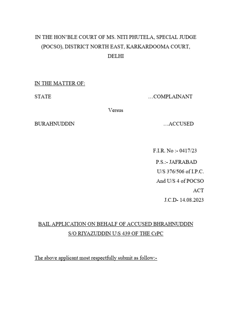 BAIL APPLICATIONS | PDF | Affidavit | Legal Procedure