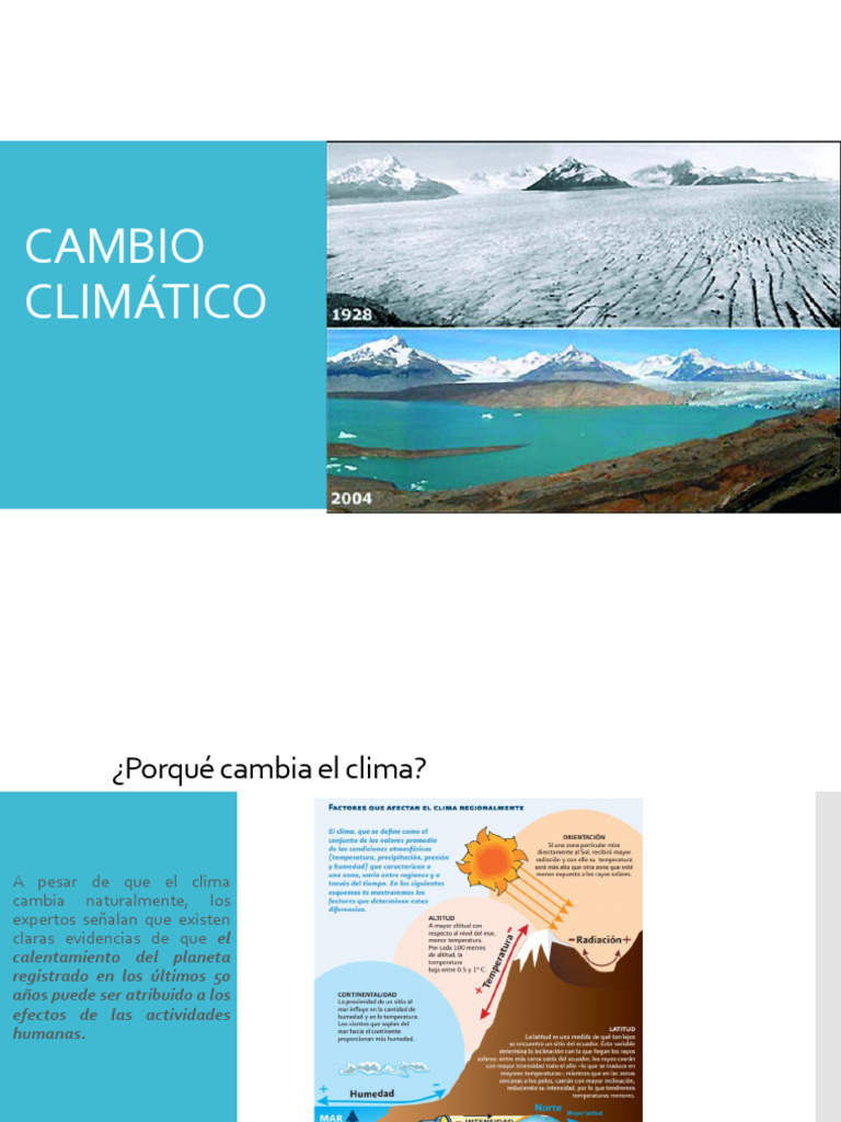 Causas y Efectos del Cambio Climático | PDF | Gases de efecto ...