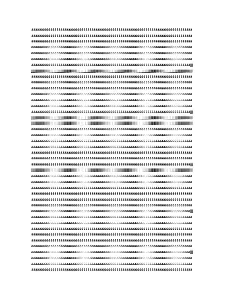 Repetitive Text Document | PDF