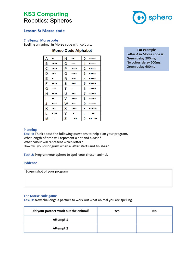 03 Sphero Morse Code | PDF | Sphere | Iteration