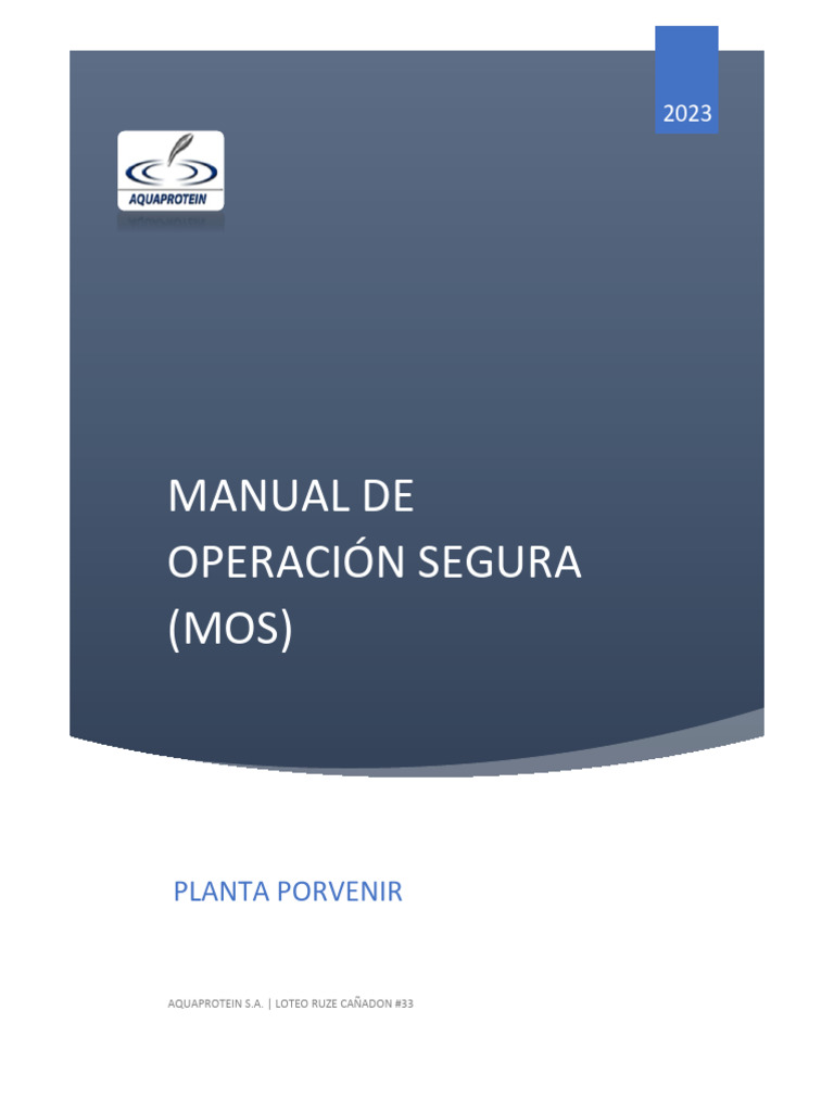 Manual de Operación Segura | PDF | Máquina elevadora | Agua