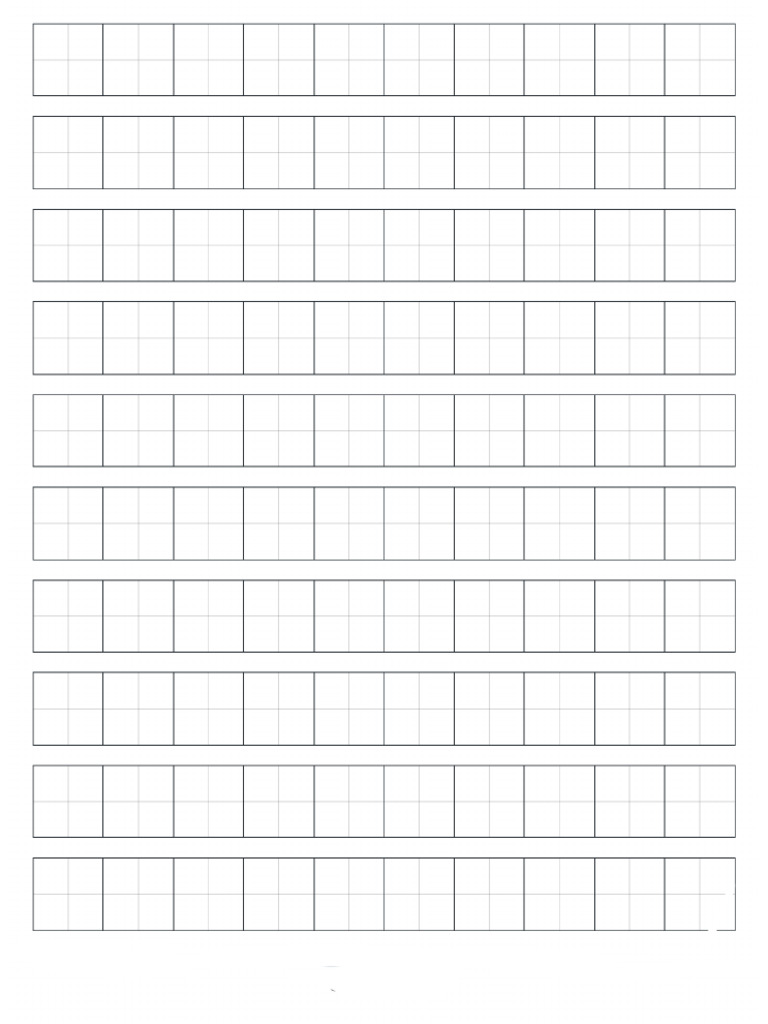 Chinese Write Paper Sheet Character | PDF