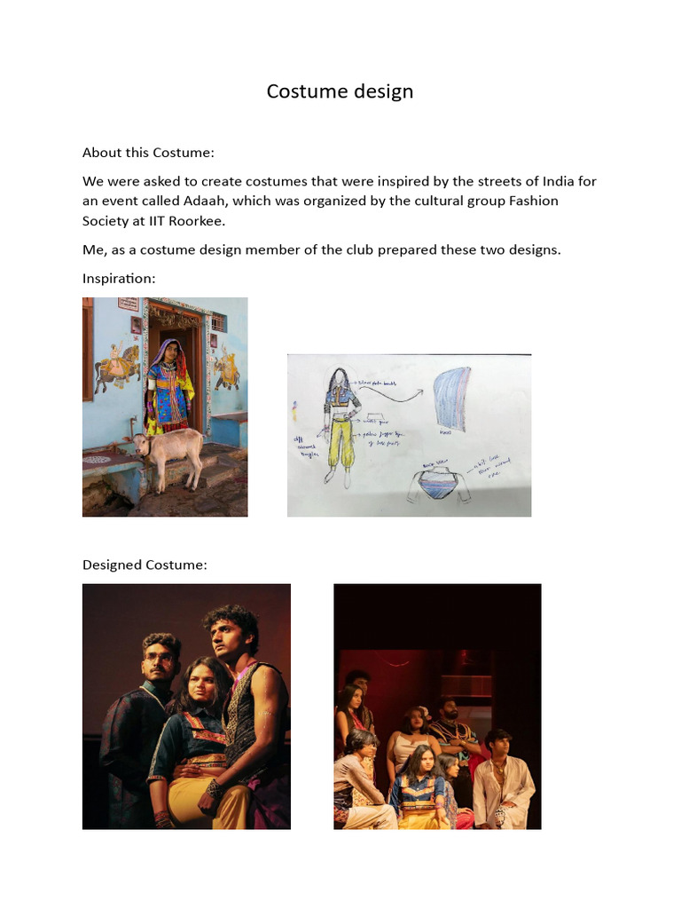 Indian Street-Inspired Costumes | PDF