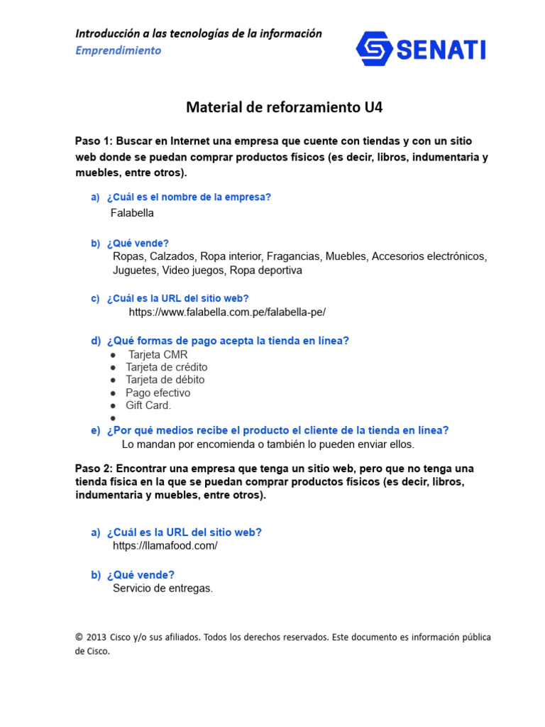 Material de Reforzamiento U4 | PDF | Las compras en línea | Internet