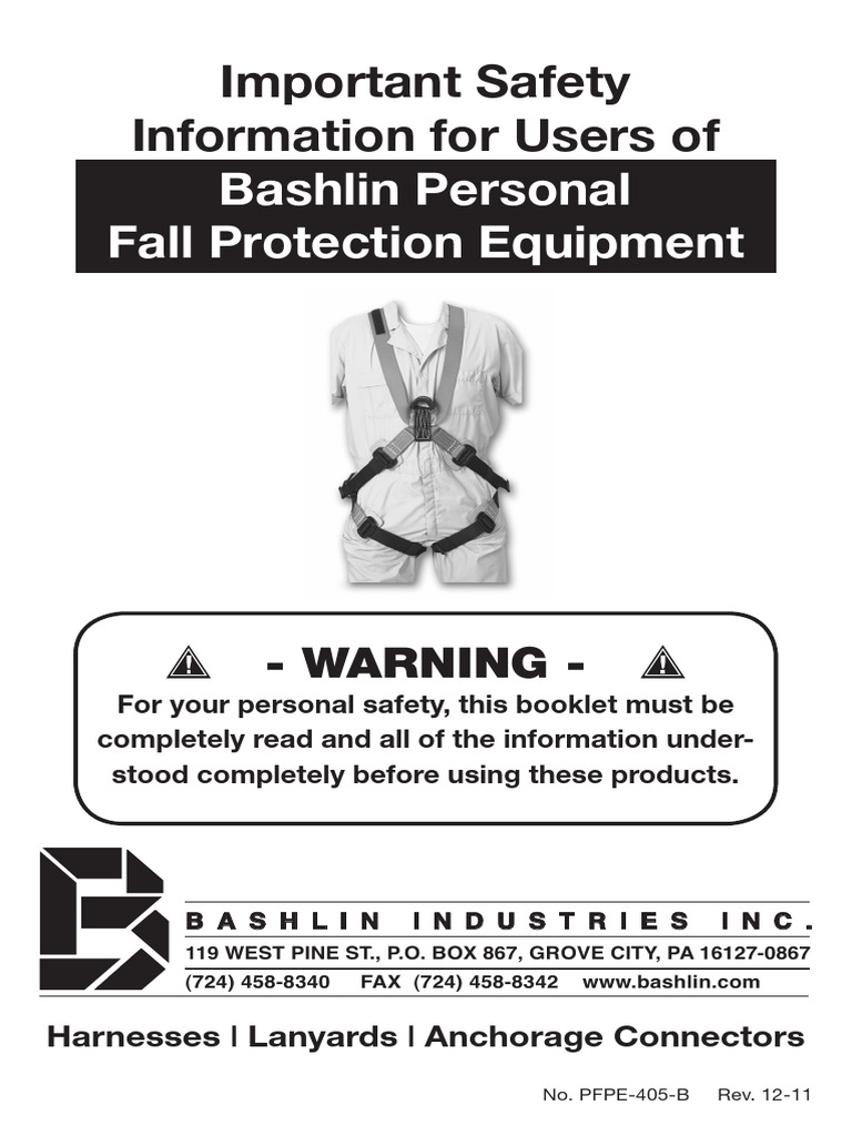 Bashlin Fall Protection Safety Guide | PDF