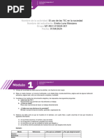 Módulo 1 Semana 1 Actividad 1 M01S1AI1 | PDF | Tecnología de ...