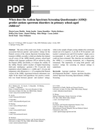 ASSQ Clinical Utility and Psychometrics Review | PDF | Autism ...