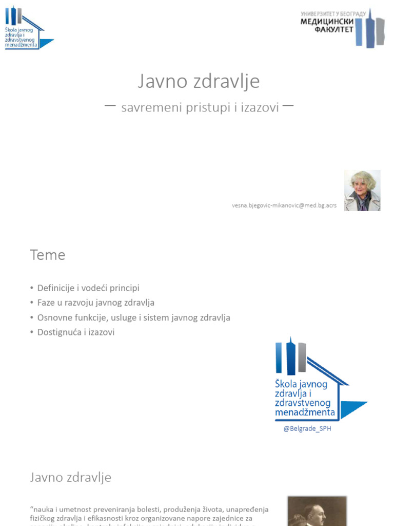 Javno Zdravlje | PDF